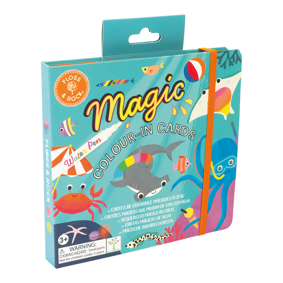 Floss & Rock Magic Colour Changing Water Cards – Ocean – Make Believe Co.